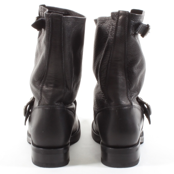 Frye | Shoes | Frye Womens Veronica Short Leather Boots Black New ...